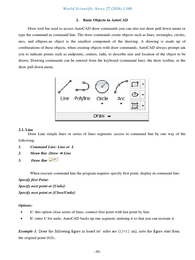 Drawing Basic Objects in AutoCAD Using Line and Rectangle Commands ...