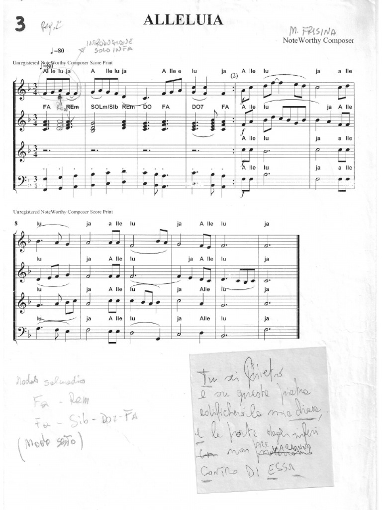 Frisina Alleluia | PDF