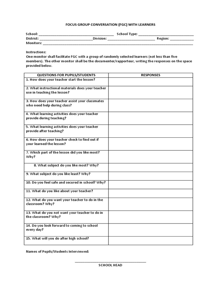 Focus Group Insights from Learners | PDF | Business
