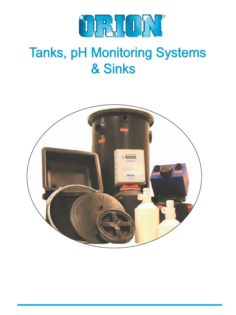 Orion Tanks Catalogue | PDF | Ph | Sanitary Sewer