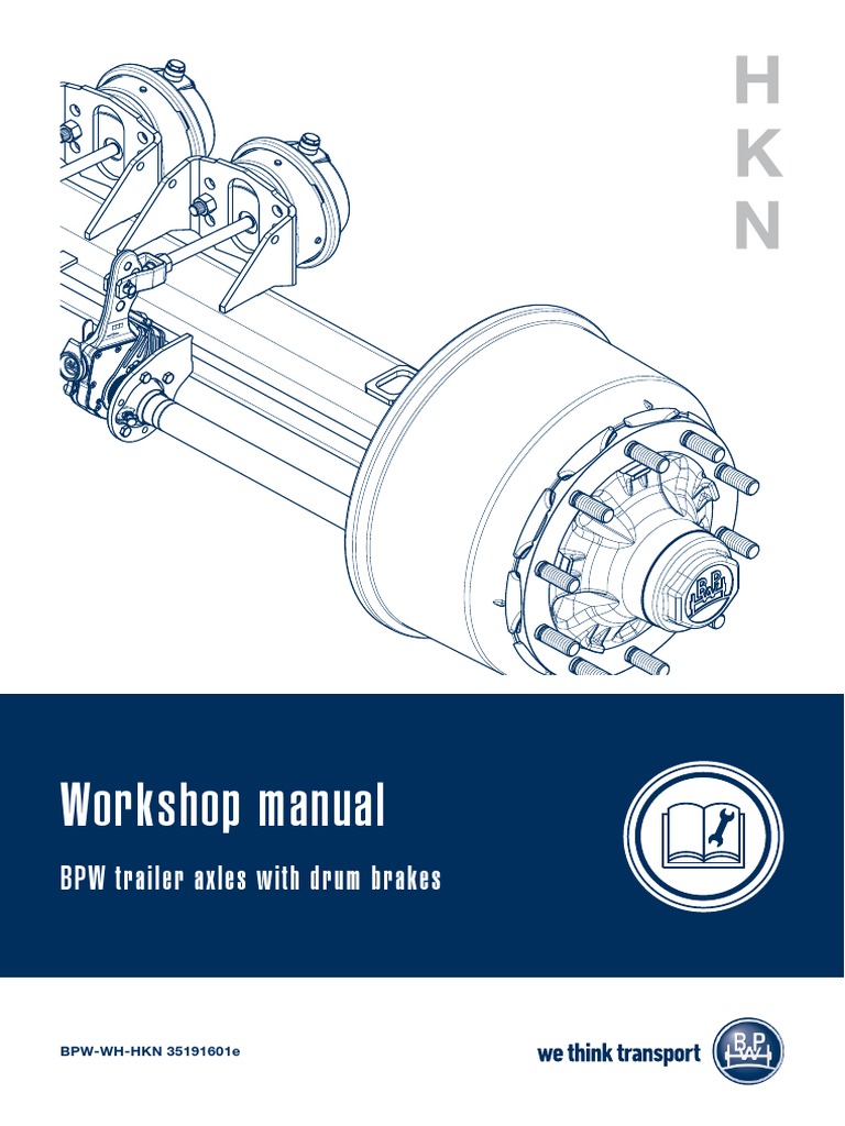 BPW trailer axles workshop manual | PDF | Nut (Hardware) | Axle