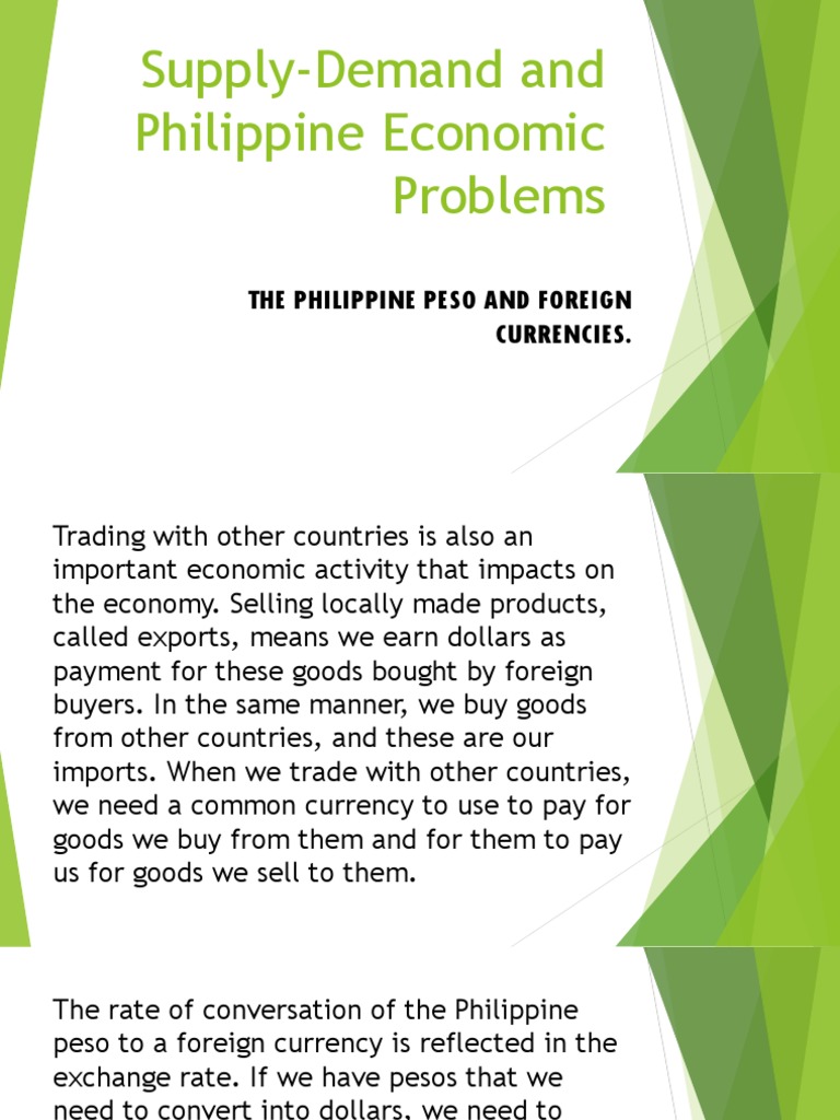 Supply-Demand and Philippine Economic Problems | PDF