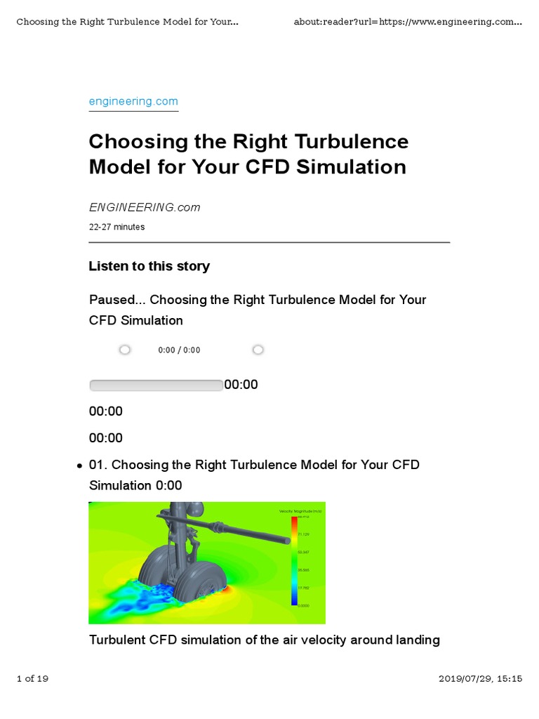 Turbulance Models | PDF | Computational Fluid Dynamics | Fluid Dynamics