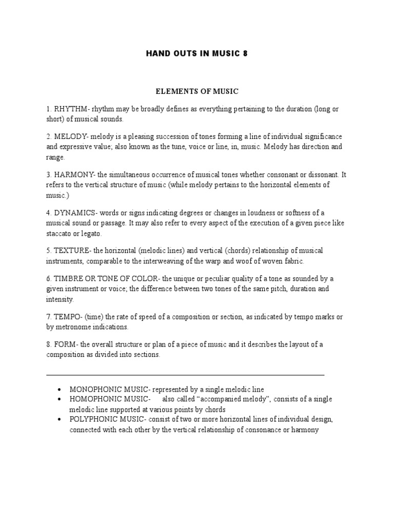 An Introduction to the Elements of Music: Rhythm, Melody, Harmony ...