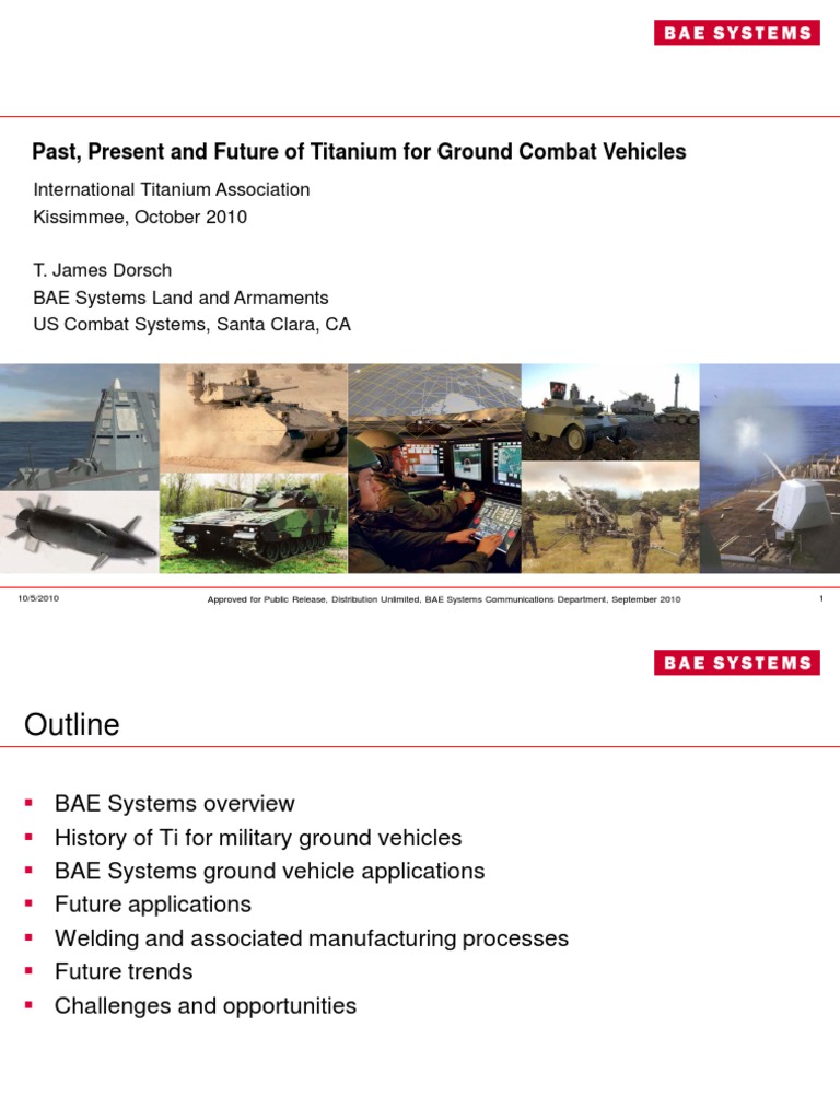 Past, Present and Future of Titanium For Ground Combat Vehicles | PDF ...