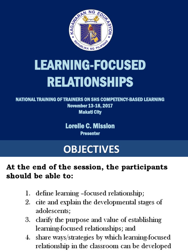 Final Learning Relationships | PDF | Teachers | Learning