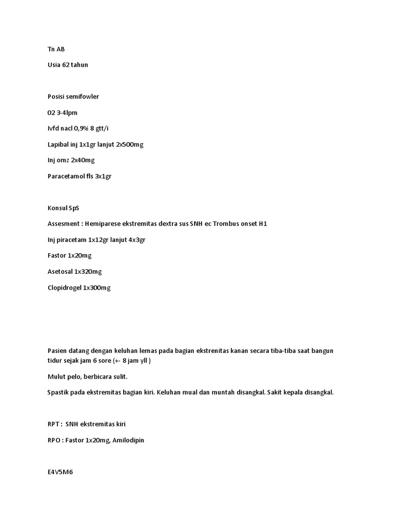 Borang Kasus SNH | PDF