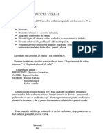 Proces Verbal Model PDF | PDF