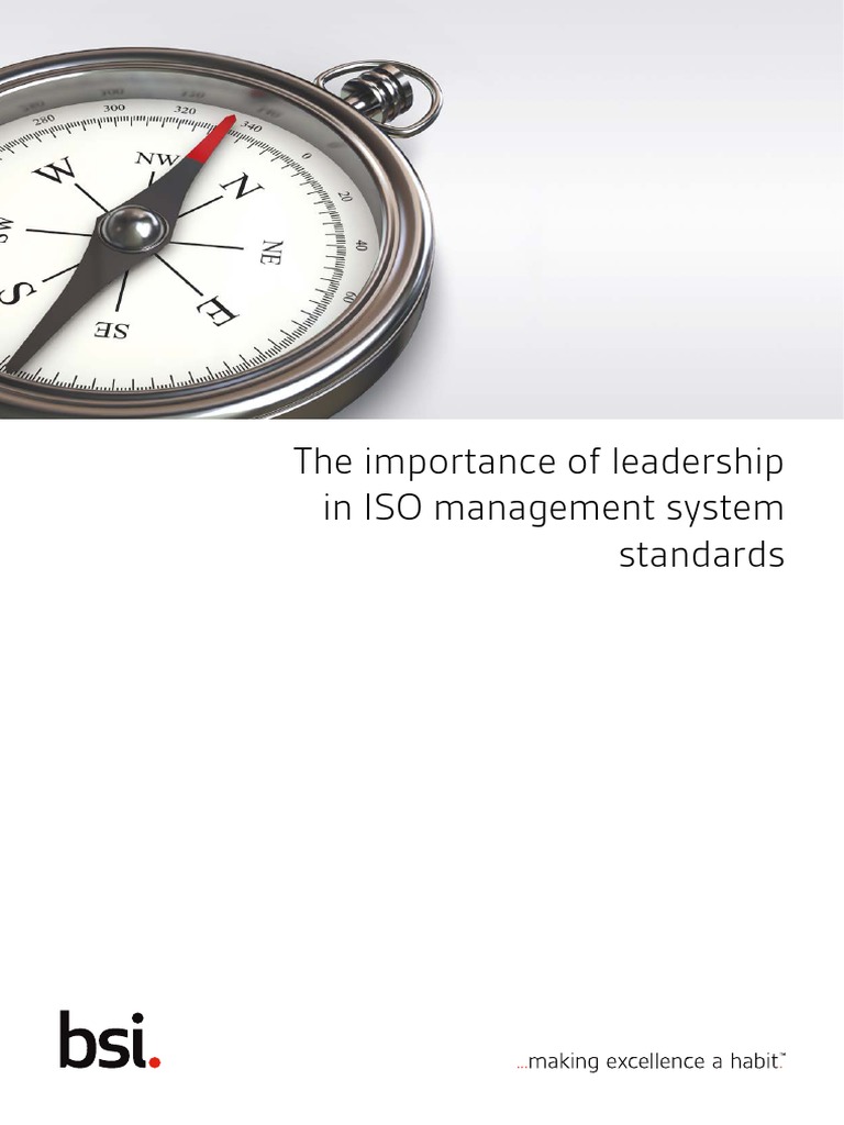 The Importance of Leadership in ISO Management System Standards | PDF ...