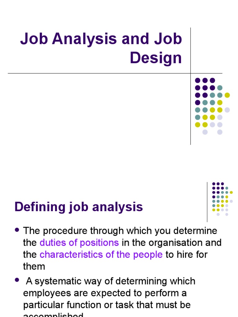 Job Analysis and Job Design 3 | PDF | Recruitment | Employment