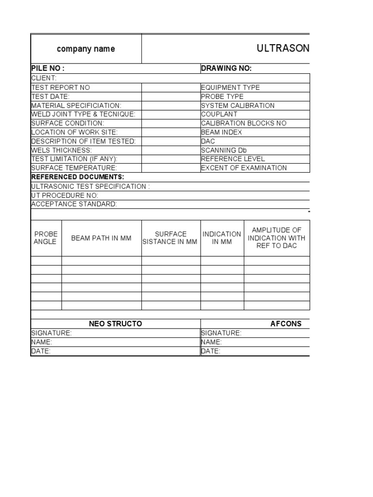 Ultrasonic Testing Report | PDF | Ultrasound | Applied And ...