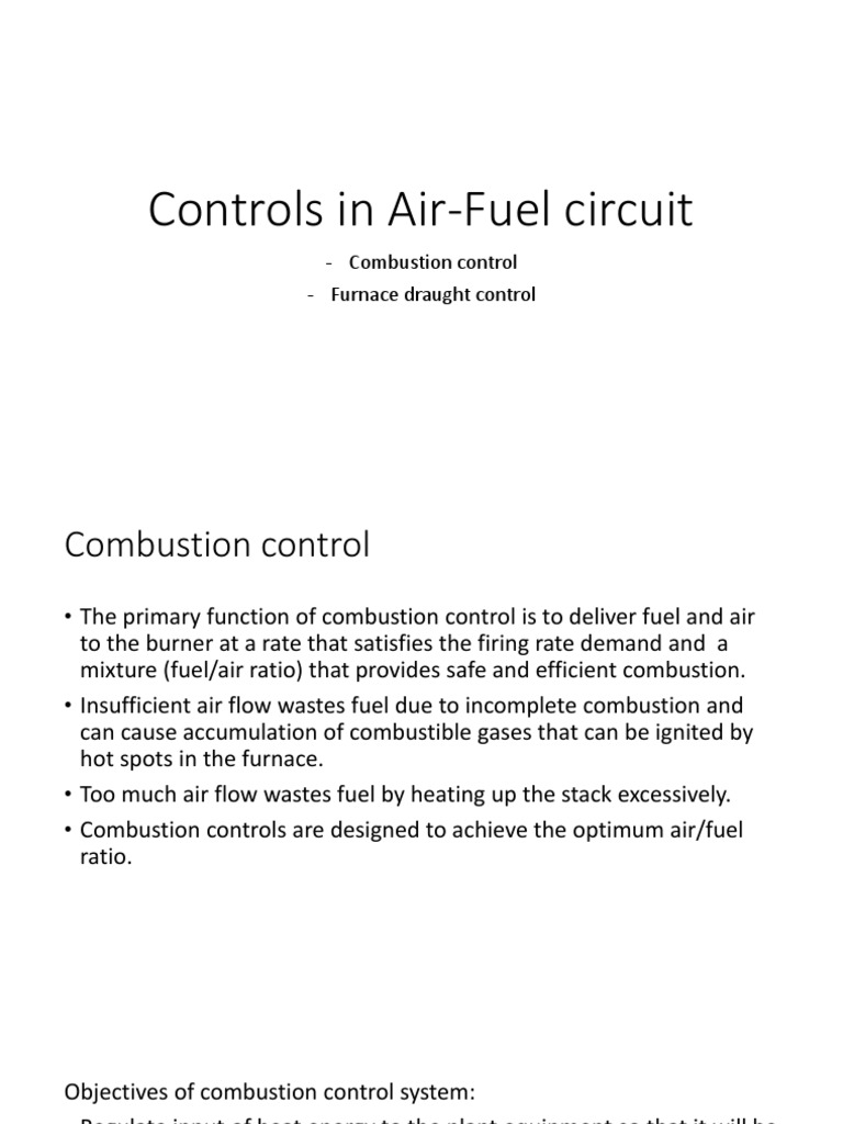 An In-Depth Explanation of Combustion Control Systems for Boilers Fired ...