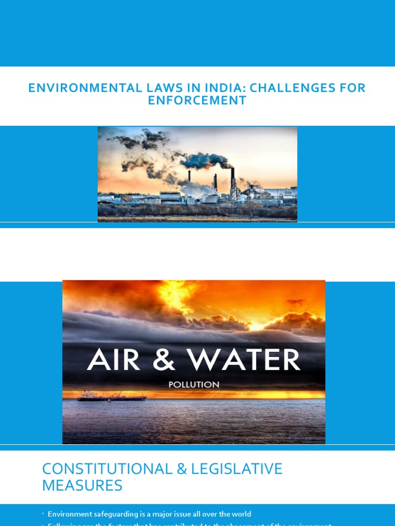 Laws of Indian Government To Control Environmental Pollution | PDF ...