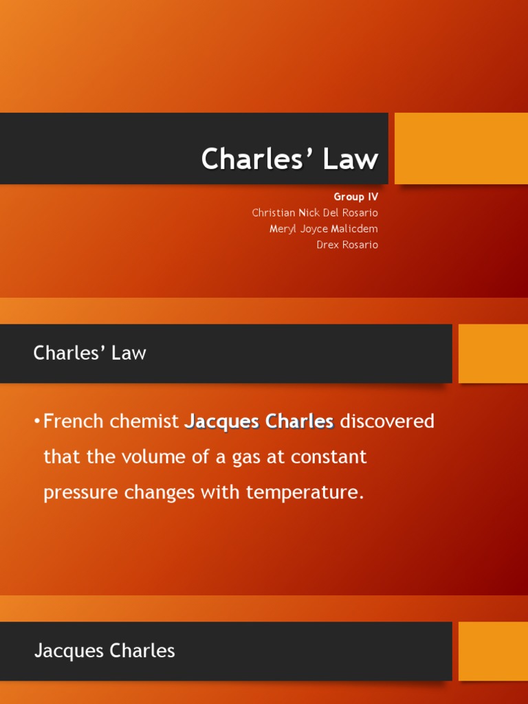 Reporting Science Charles' Law | PDF | Thermodynamic Properties | Gases