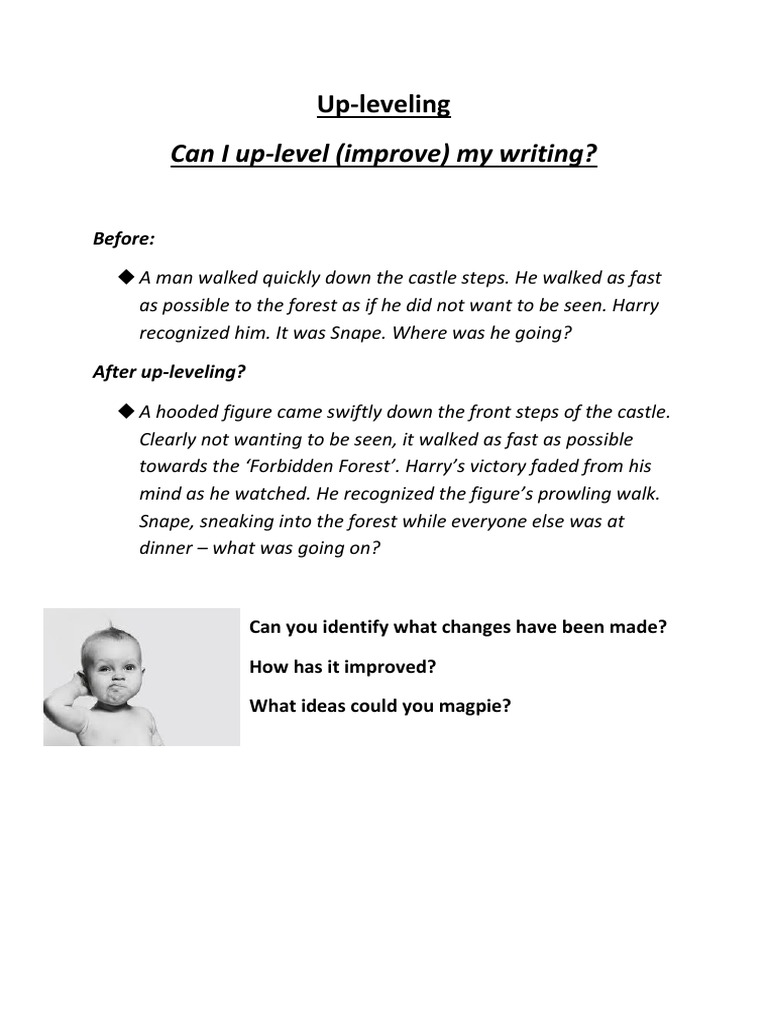 Up Levelling Writing | PDF