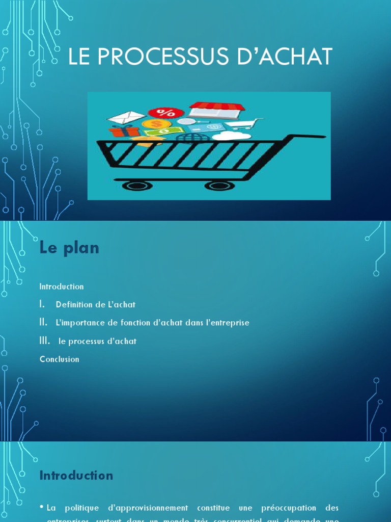 Le Processus D'achat | PDF | Appel d'offres | Économie