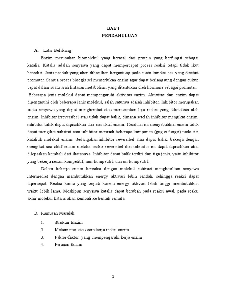 ENZIM | PDF | Kesehatan Holistik | Sains & Matematika