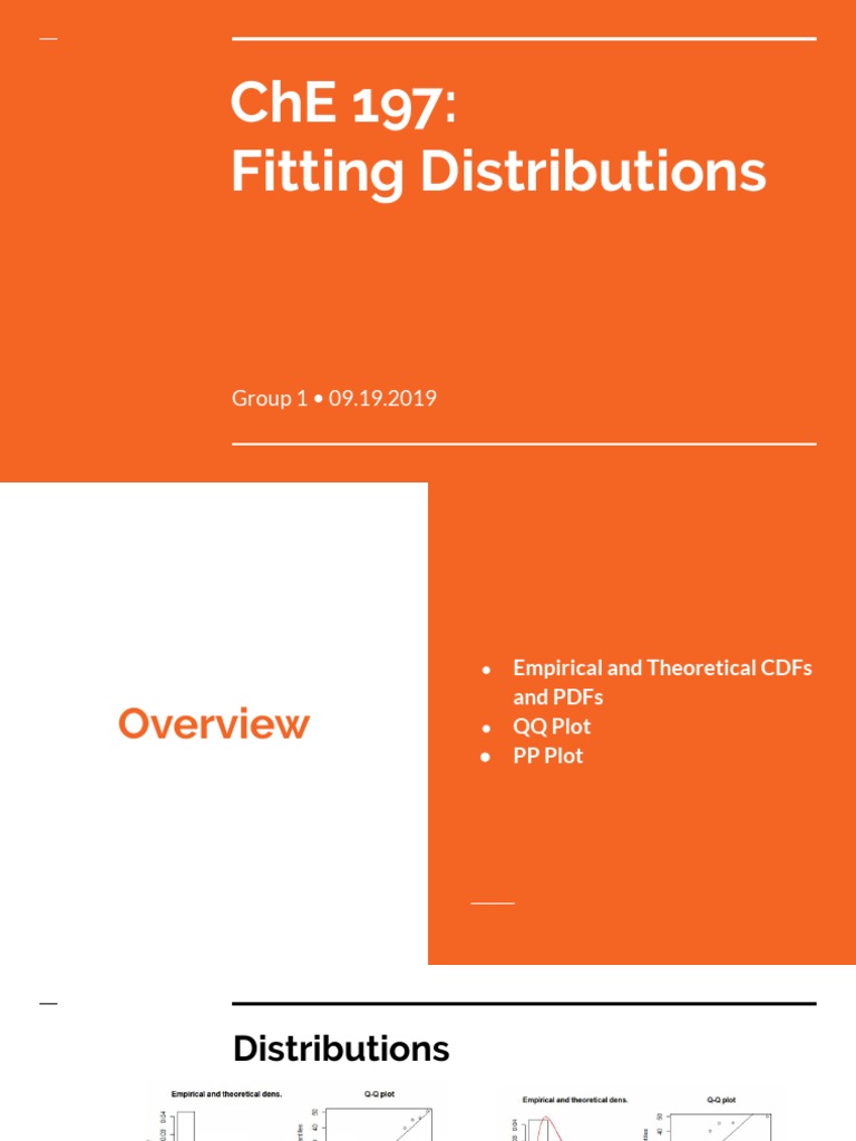 Fitting Distributions | PDF