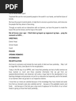 Despedida Script | PDF | Sports & Recreation | Language Arts & Discipline