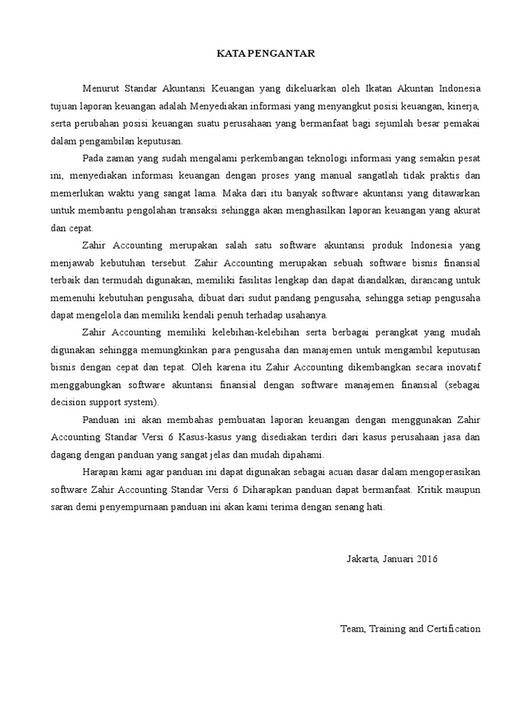 Panduan Laporan Keuangan Zahir 6 | PDF | Pengelolaan Keuangan & Uang