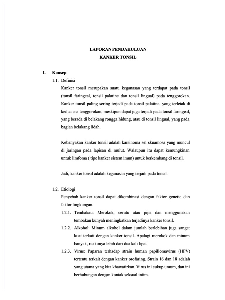 LP Kanker Tonsil | PDF