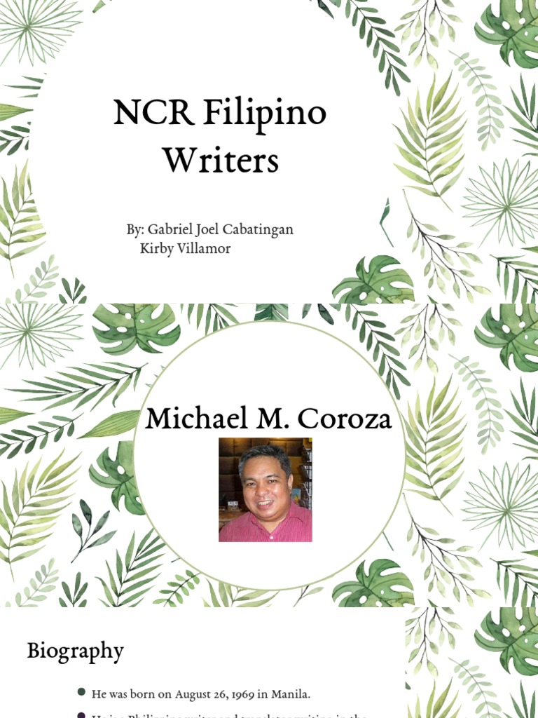 Notable NCR Filipino Writers and Works | PDF | Philippines | Writing