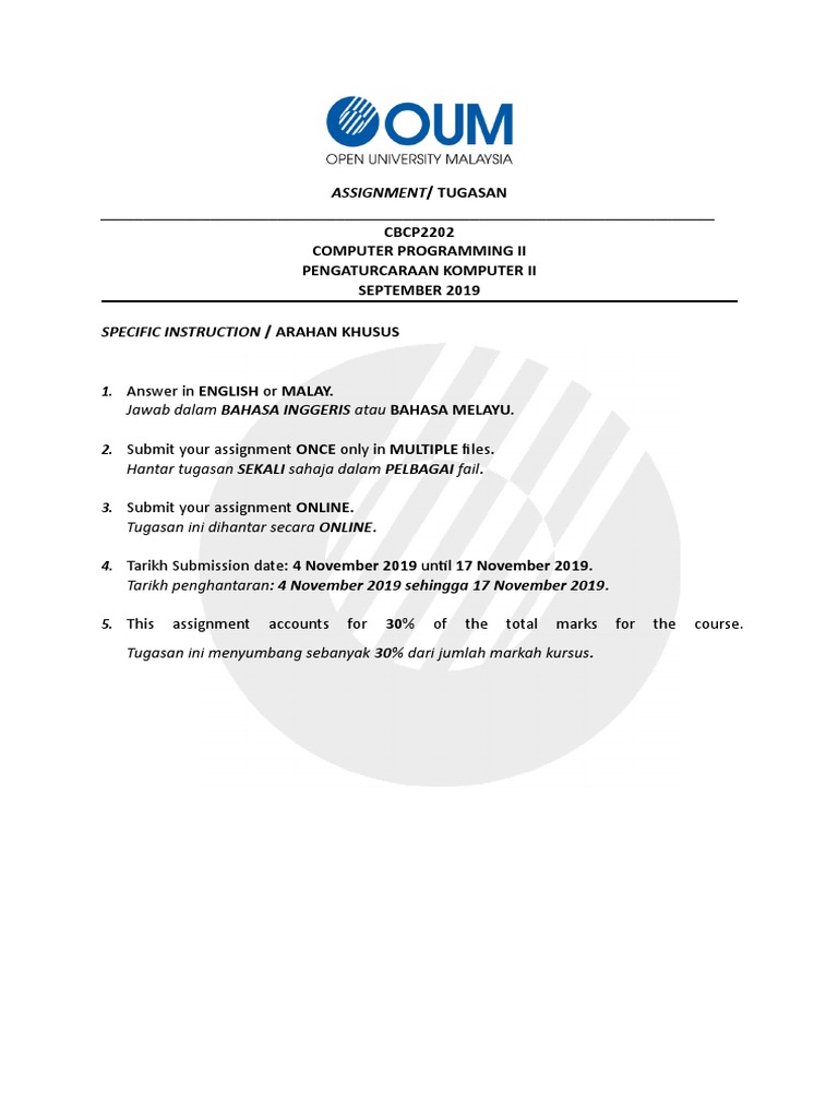 Assignment/ Tugasan | PDF | Computer Science | Software Development