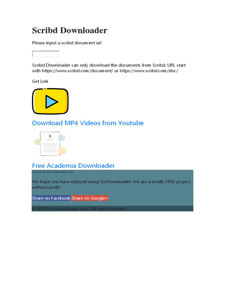 Scribd Downloader | PDF