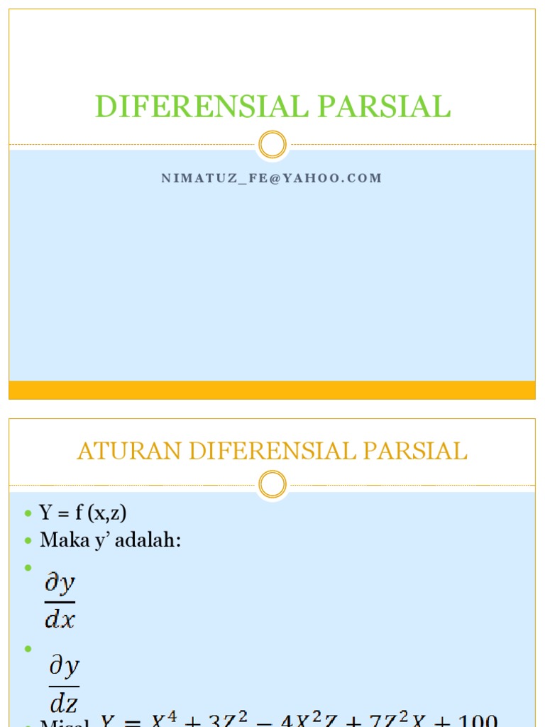 7.diferensial Parsial | PDF