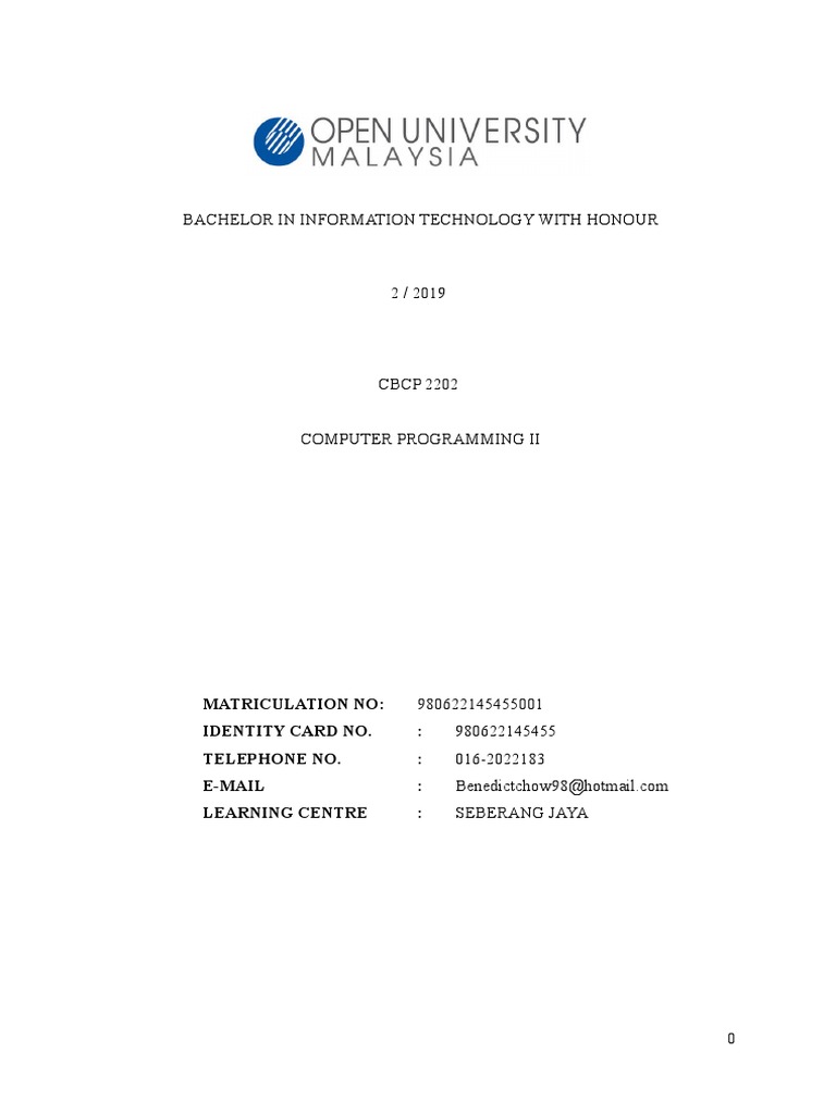 Complete - Computer Programming II | PDF | Interest | Computer Programming