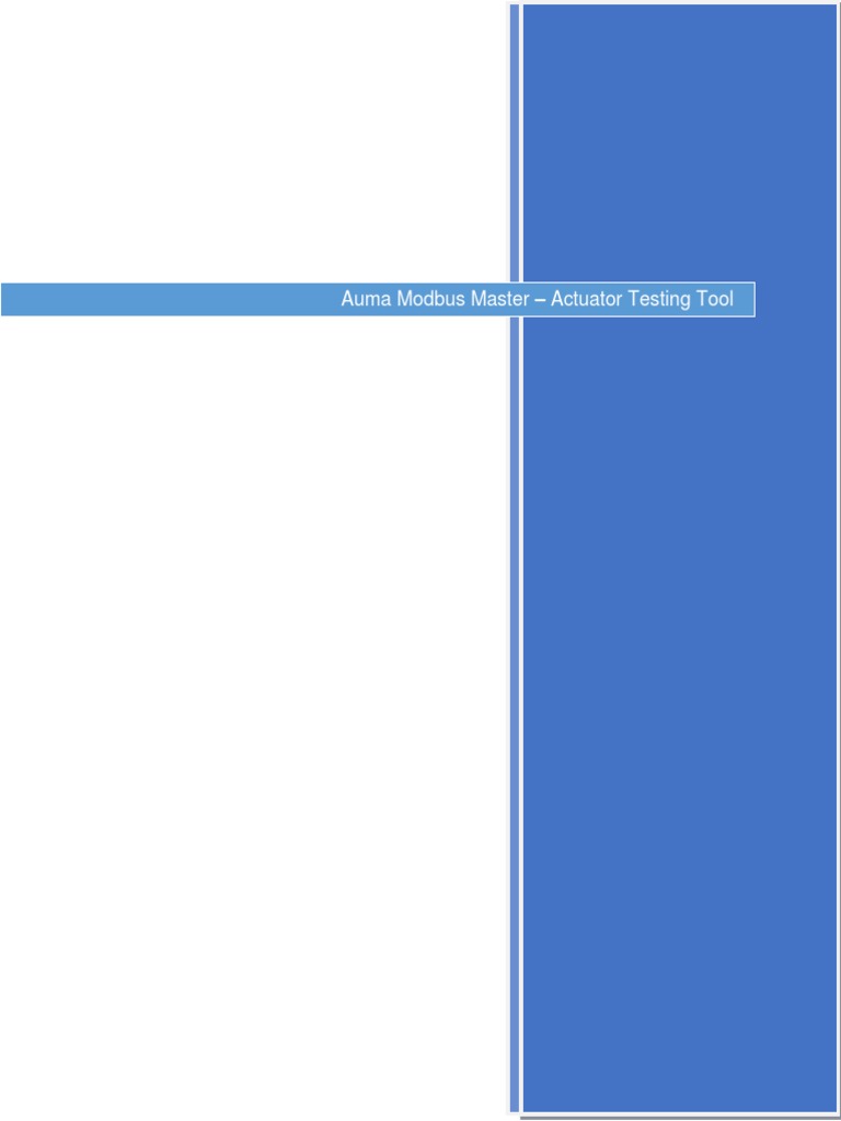 Auma Modbus Master UG | PDF | Microsoft Excel | Computer File