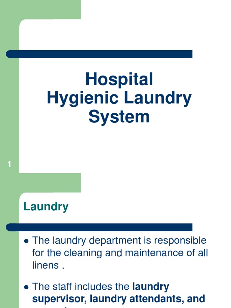 Hospital Hygienic Laundry System | PDF | Laundry | Washing Machine