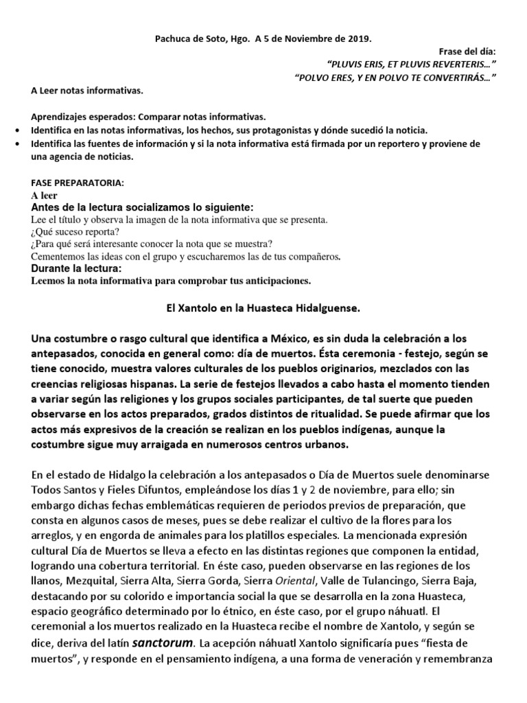 Notas Informativas en Word | PDF | Chocolate