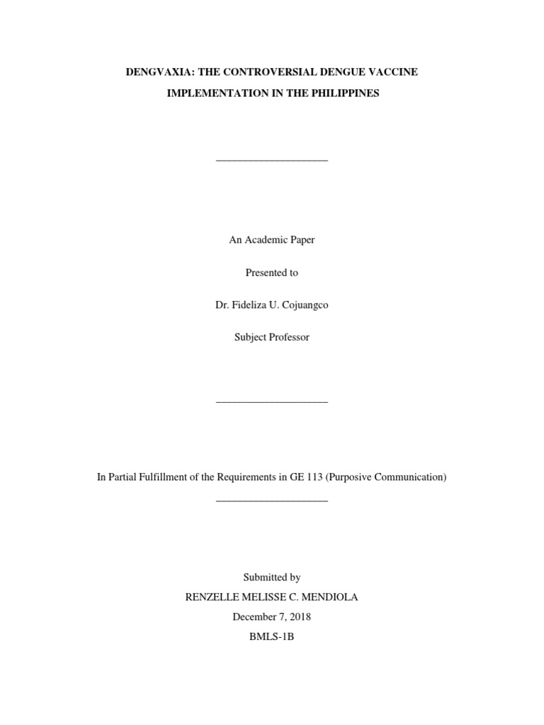 1 BP Com Academic Write Up | PDF | Immunology | Medical Specialties