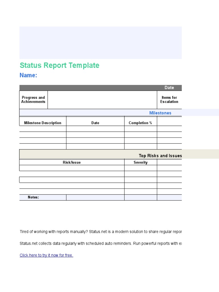 Automate Reports with Status.net | PDF