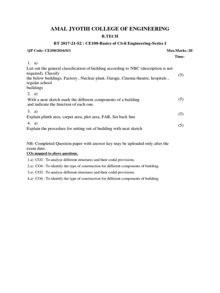 MEA Question Paper-1 | PDF