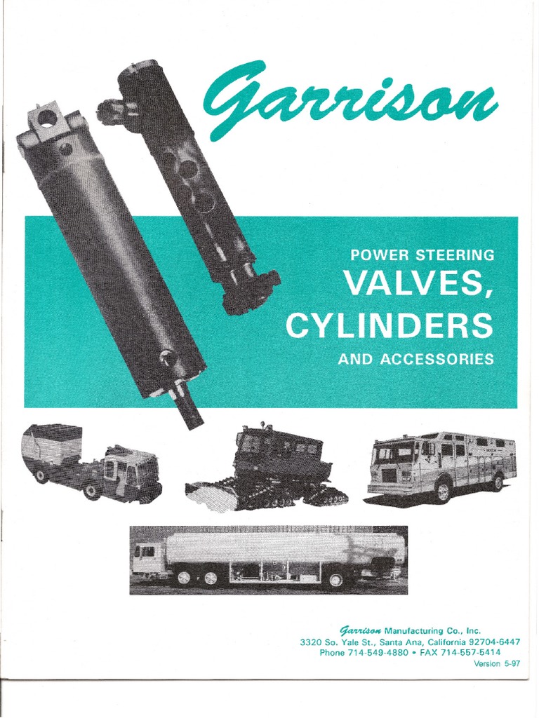 Garrison Valves Cylinders and Accessories PDF | PDF