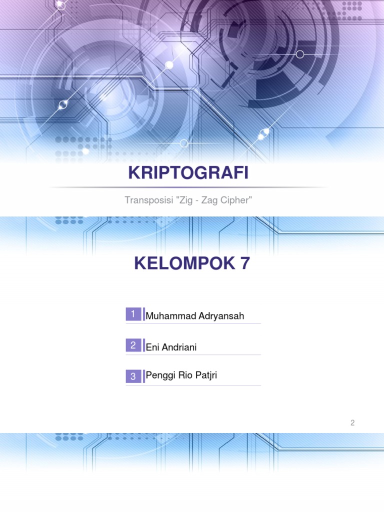 Kriptografi: Transposisi "Zig - Zag Cipher" | PDF