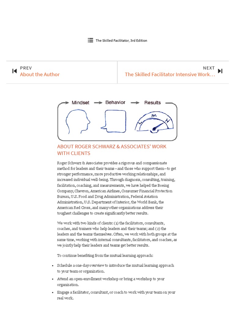 Roger Schwarz & Associates Overview | PDF | Psychology | Behavioural ...