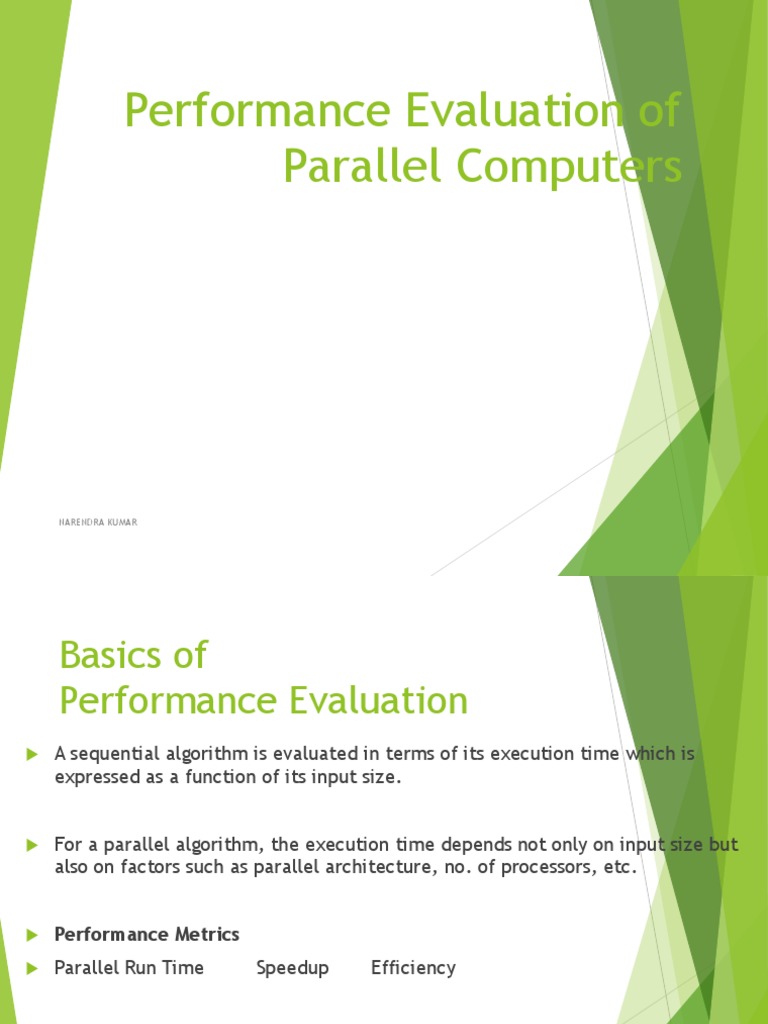 Performance Metrics in Parallel Computing | PDF | Parallel Computing ...