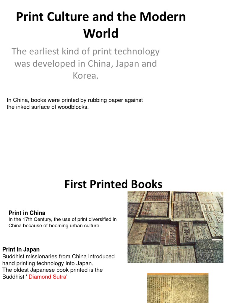Print Culture and The Modern World | PDF | Printing | Books