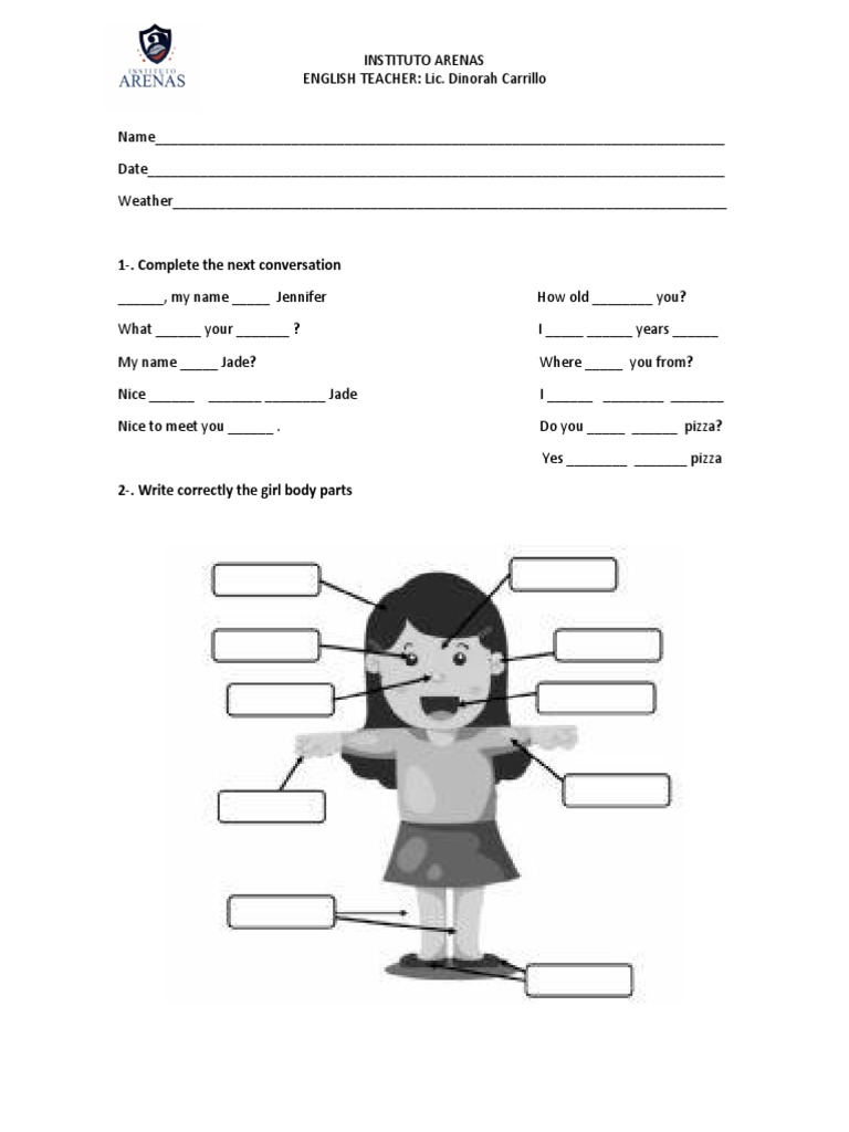 1-. Complete The Next Conversation | PDF | Linguistic Typology ...