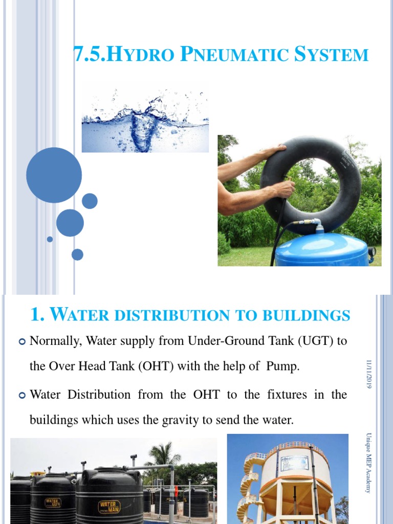 Hydro Pneumatic System | PDF | Pneumatics | Hydropower