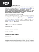 "Five Examples of Offensive Strategy & Defensive Strategy'' | PDF ...