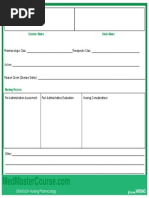 Drug Card Template for Medications | PDF