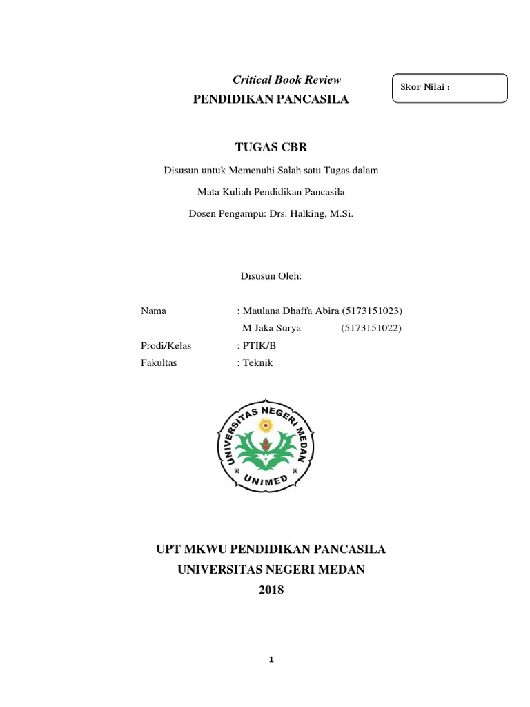 CBR Pendidikan Pancasila | PDF