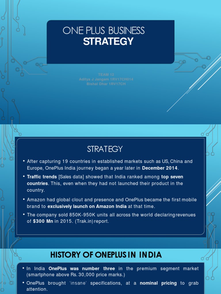 One Plus Business: Strategy | Download Free PDF | Smartphone | Pricing