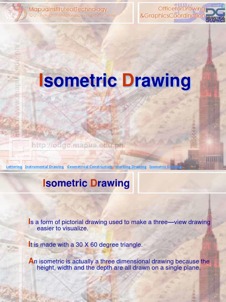 Lecture Reading 2 Isometric Drawing | PDF | Infographics | Classical ...