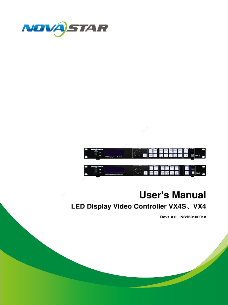 Novastar LED Display Video Controller VX4 Series User's Manual | PDF ...
