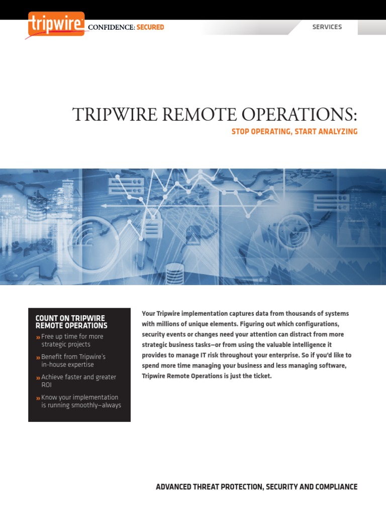 Tripwire Remote Operations Services Brief | PDF | Computer Security | Security